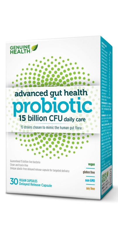 Buy Genuine Health Advanced Gut Health Probiotic 15 Billion CFUs at ...