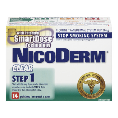 Buy Nicoderm Clear Step 1 Nicotine Patches at Well.ca | Free Shipping ...