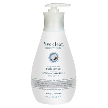 Buy Live Clean Sensitive Skin Fragrance Free Body Lotion at Well.ca ...