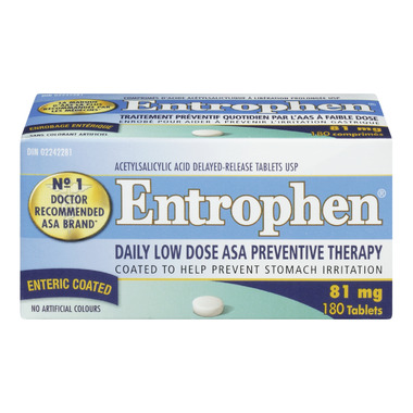 Buy Entrophen 81mg Daily Low Dose ASA Preventative Therapy at Well.ca ...