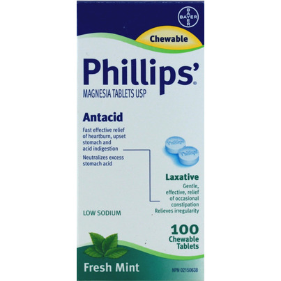 Buy Phillips' Magnesia Tablets USP from Canada at Well.ca - Free Shipping