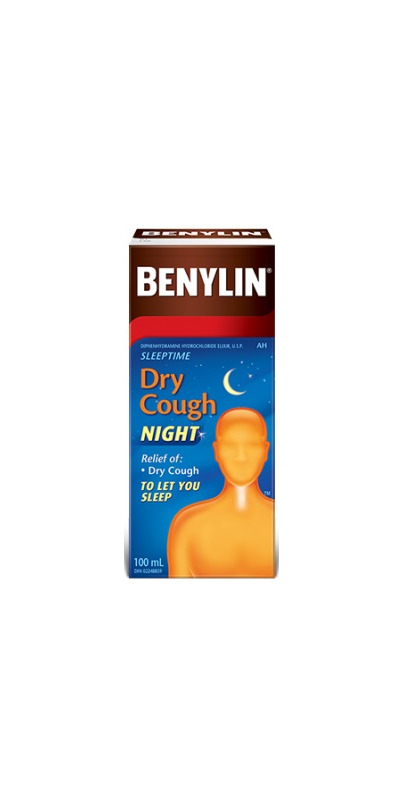 Buy Benylin Dry Cough Night Syrup 100 mL Online in Canada | FREE Ship $29+