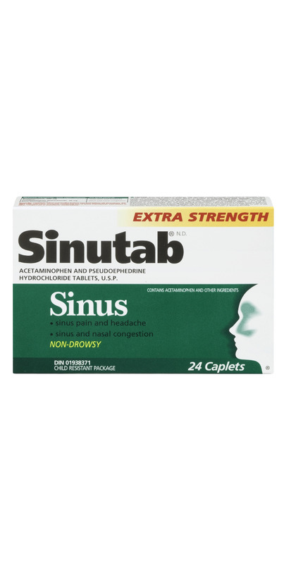 Buy Sinutab Sinus Extra Strength at Well.ca | Free Shipping $35+ in Canada