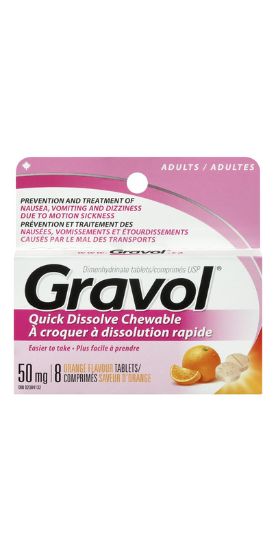 Buy Gravol Quick Dissolve Chewable Tablets at Well.ca | Free Shipping ...