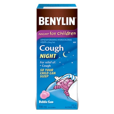 Buy Benylin For Children Cough Night 100 mL Online in Canada | FREE ...