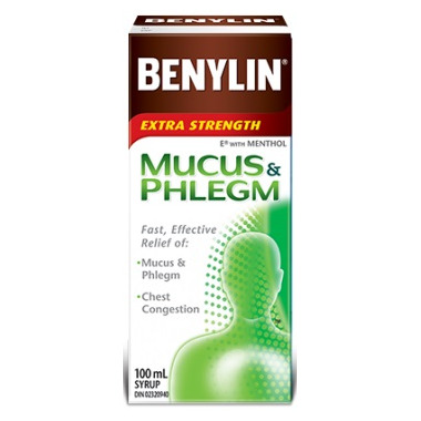 Buy Benylin Extra Strength Mucus & Phlegm Syrup 180 mL Online in Canada ...